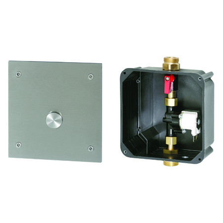 Recessed temporized shower faucet vandal proof in stainless steel ...