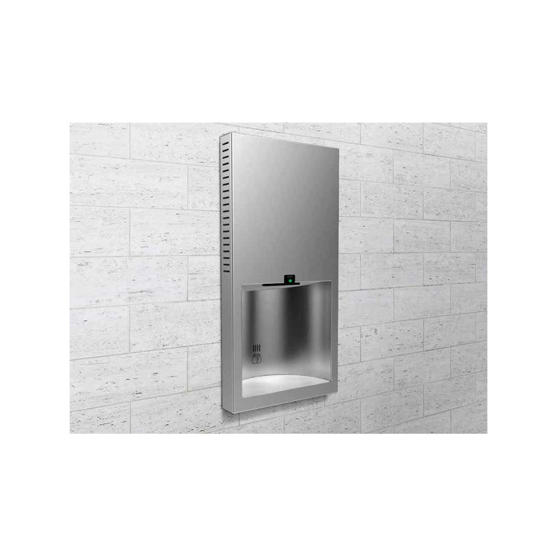Brushed stainless steel HIGH SPEED automatic semi-recessed - Autosanit.com