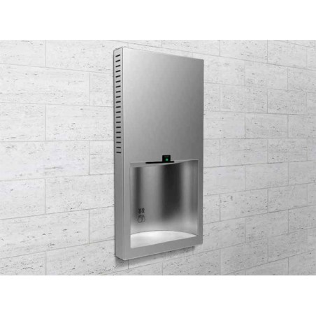 Brushed stainless steel HIGH SPEED automatic semi-recessed - Autosanit.com