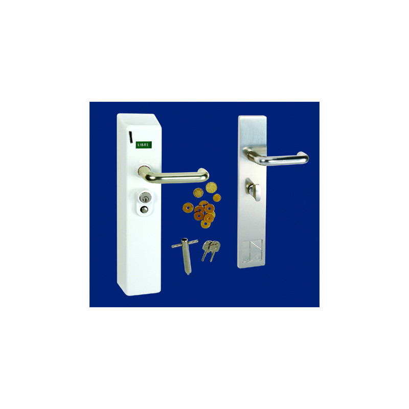 Coin or token operated lock for a paying access - Autosanit.com