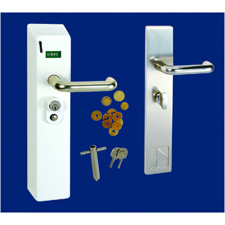 Coin or token operated lock for a paying access - Autosanit.com