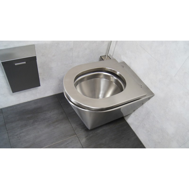Suspended WC brushed stainless steel ULTIMA - Autosanit.com