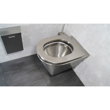 WC suspendu acier inox ULTIMA pour chasse directe ou réservoir ...