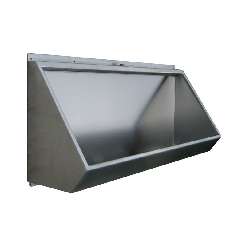 Wall-mounted stainless steel communal urinal - Autosanit.com
