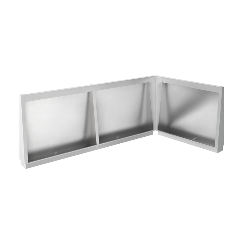 Stainless steel urinal trough floor-standing - Autosanit.com