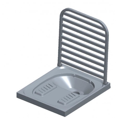 Combiné WC à la turque avec grille douche inox - Autosanit.com