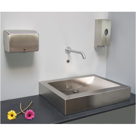 Lavabo design rectangulaire inox - Autosanit.com