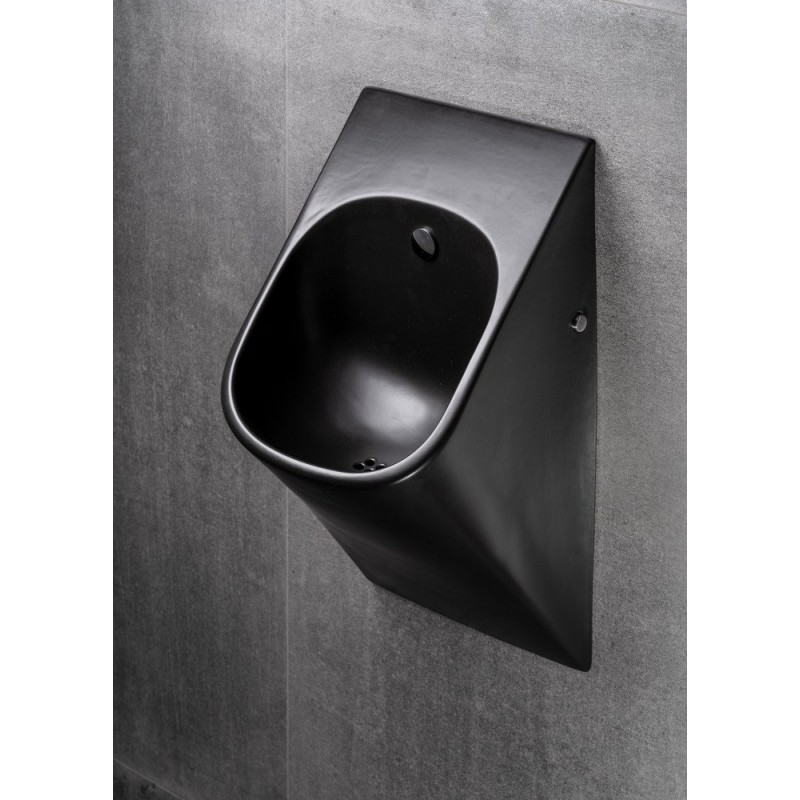 Black design urinal LA FONTANA rimeless and touch free - SUPRATECH ...