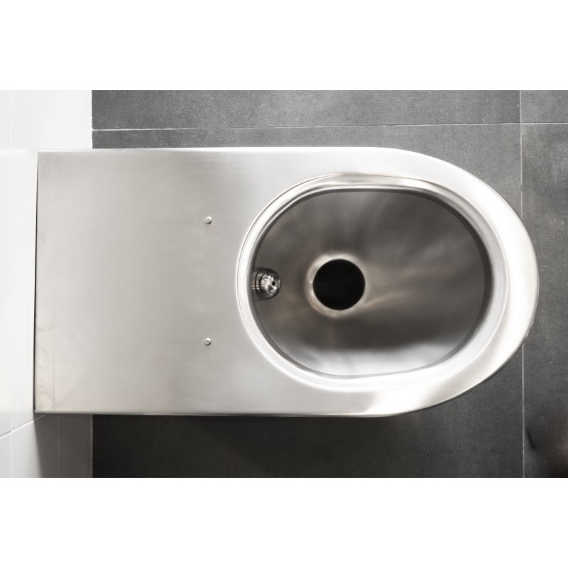 Cuvette inox au sol ULTIMA avec douchette bidet intégrée - Autosanit.com