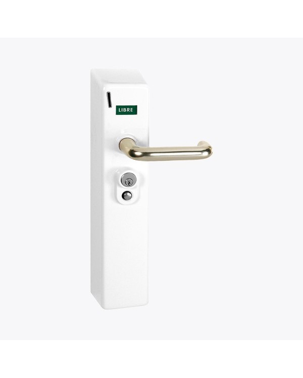 Coin-operated door lock for WC, toilets or showers.